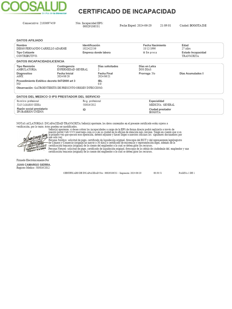 2103697459-Coosalud-Diego Carrillo | PDF