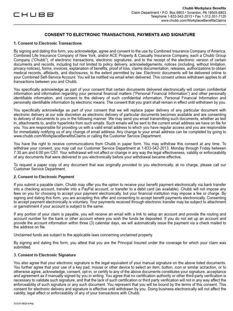 Direct Deposit Consent Form | Download Free PDF | Computing