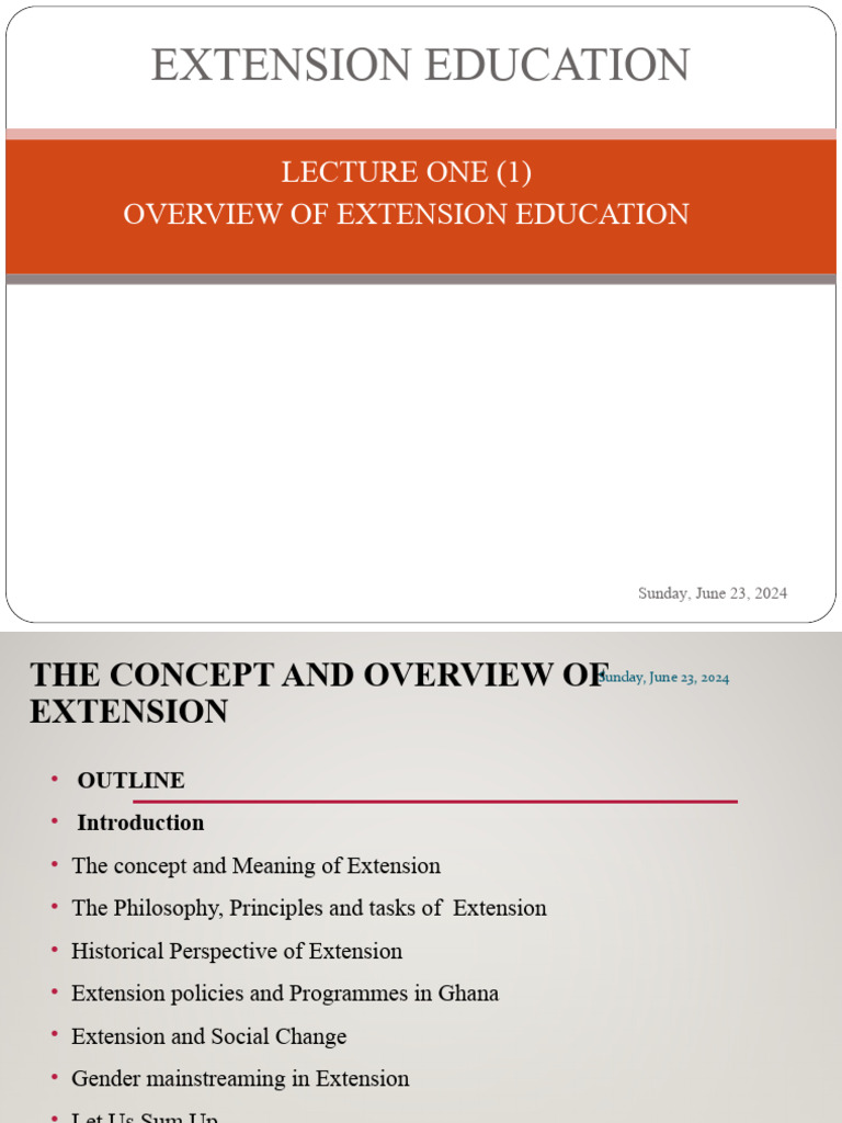 Ext.Educ Overview | PDF | Information | Science