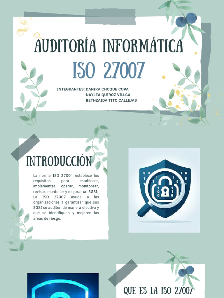 Iso 27007 | PDF | Seguridad de información | La seguridad informática