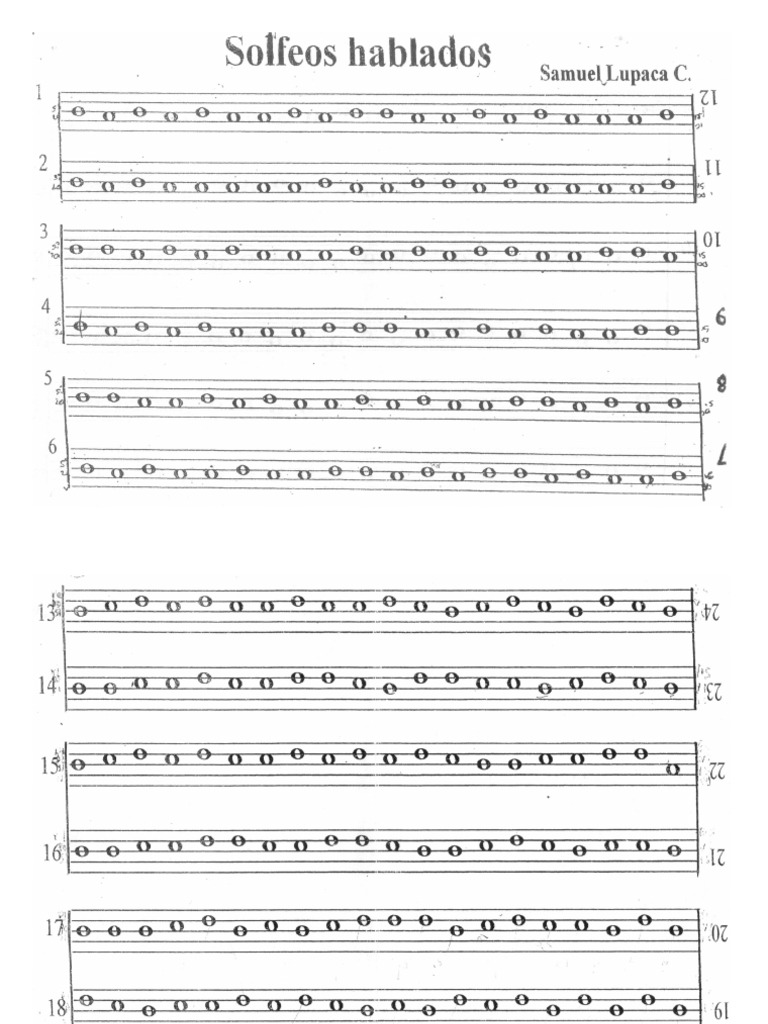 Solfeo Hablado Principiante | PDF