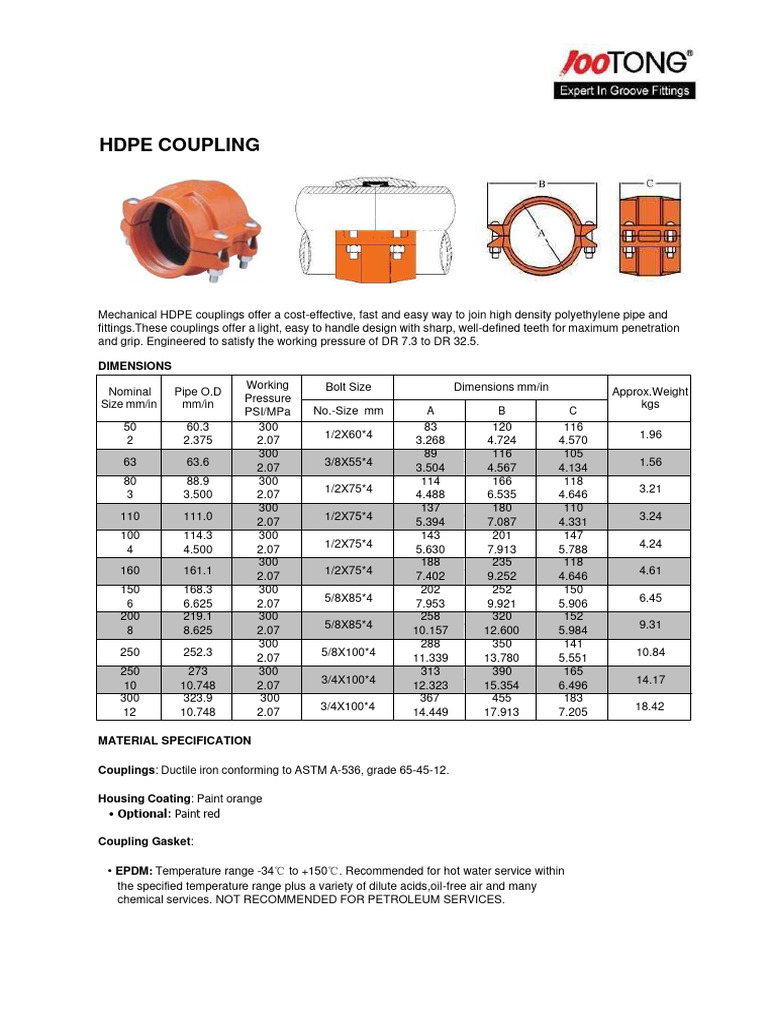 Acople HD Phdpe Norma Astm F714 Est.l995 | PDF | Materials | Building ...