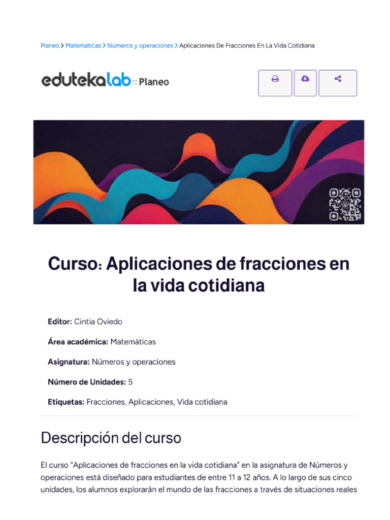 Aplicaciones De Fracciones En La Vida Cotidiana Pdf
