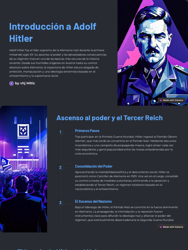 Ascenso y legado de Adolf Hitler | PDF | Alemania nazi | Adolf Hitler