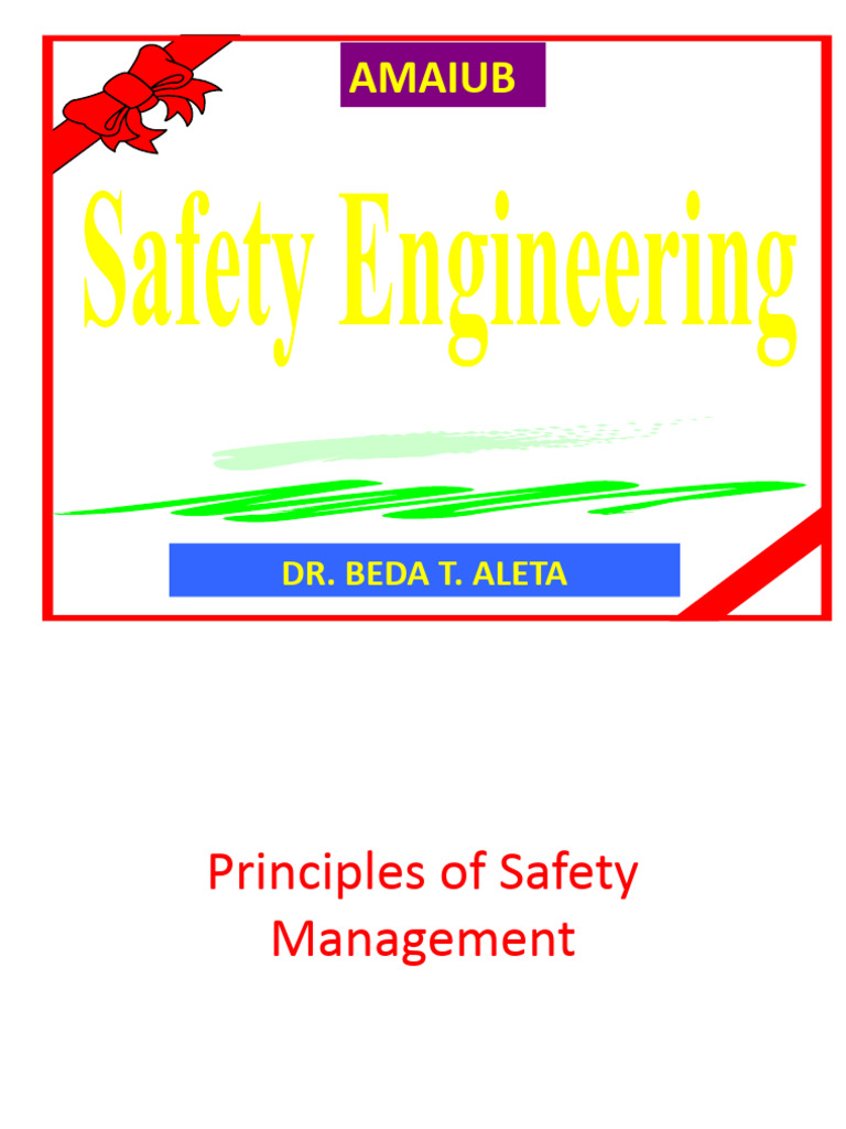 1-Safety Management Principles | Download Free PDF | Risk | Personal ...