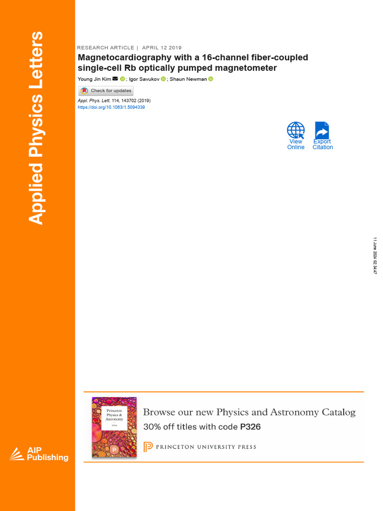 Cardiography | PDF | Magnetoencephalography | Heart