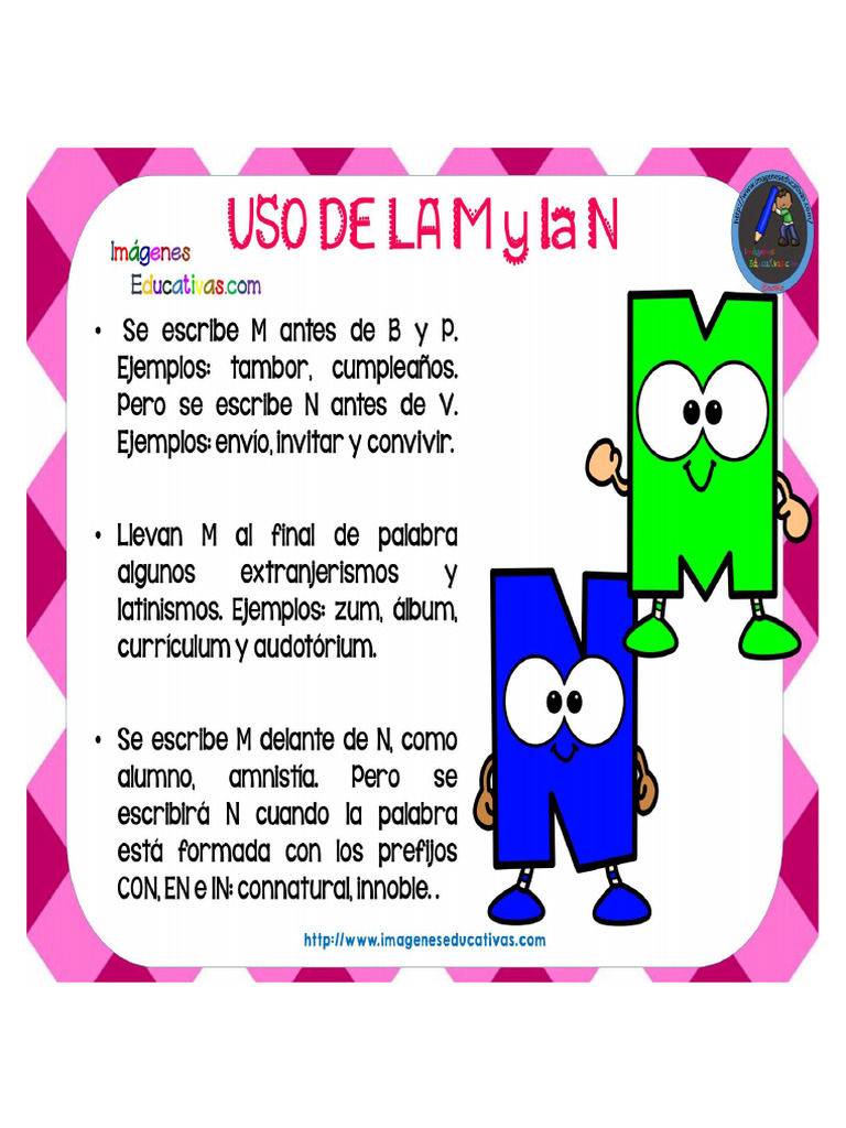 Uso de La M y La N | PDF