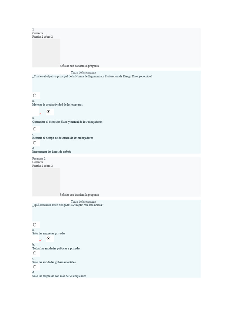 Examen Resuelto Prevencion Musculo Esqueletico | PDF | Factores humanos ...