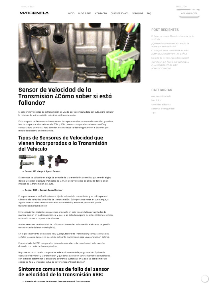 Sensor VSS Aprende A Diagnósticar | PDF | Sensor | Sistema de control