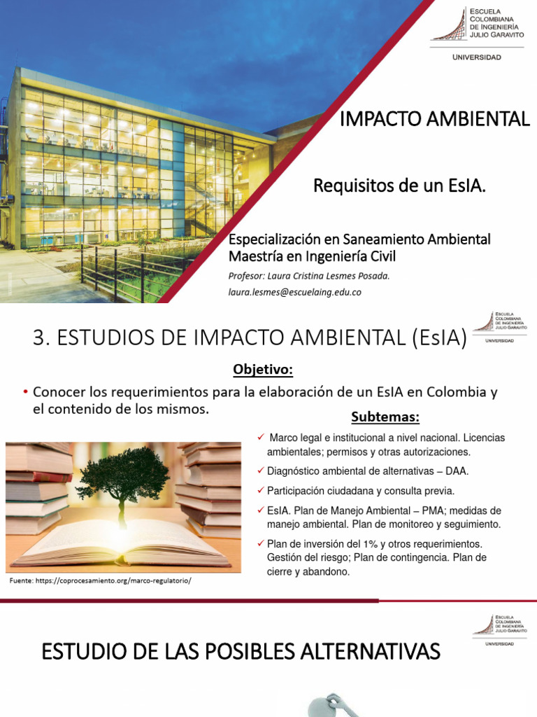 3B. Requisitos de Un EsIA | PDF | Evaluación de impacto ambiental | Entorno natural