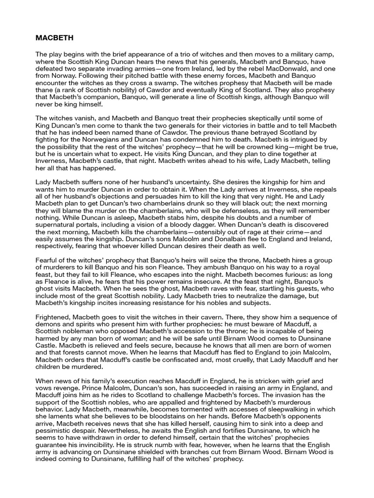 Macbeth | PDF | Macbeth