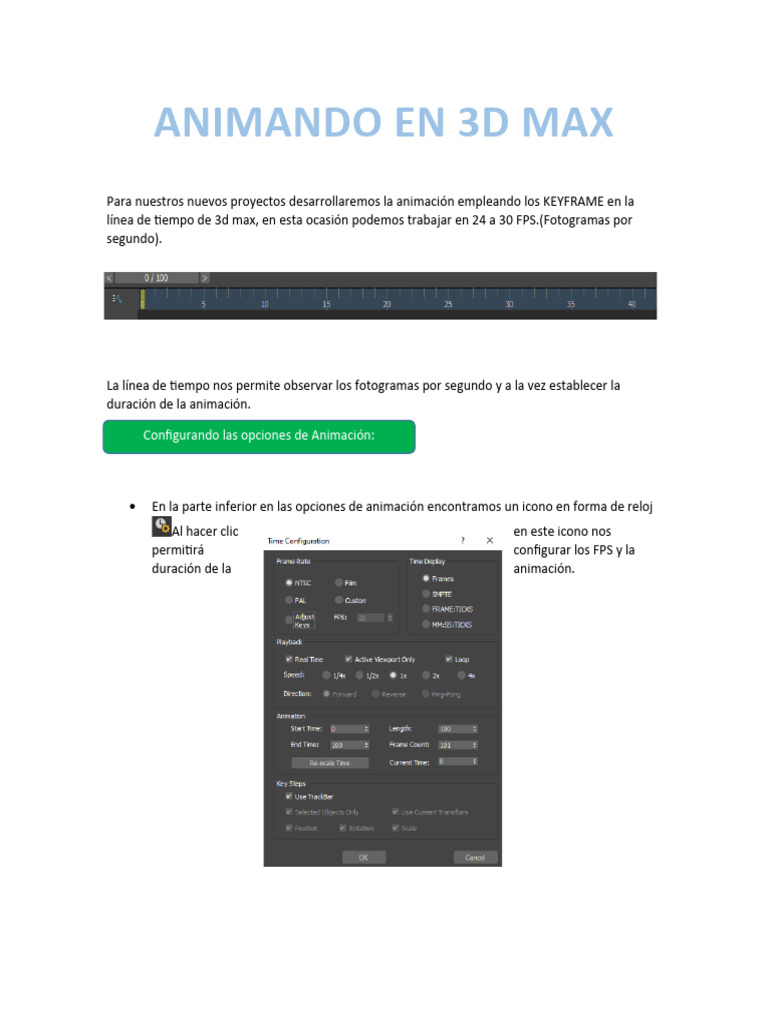 Animando en 3D Max | PDF