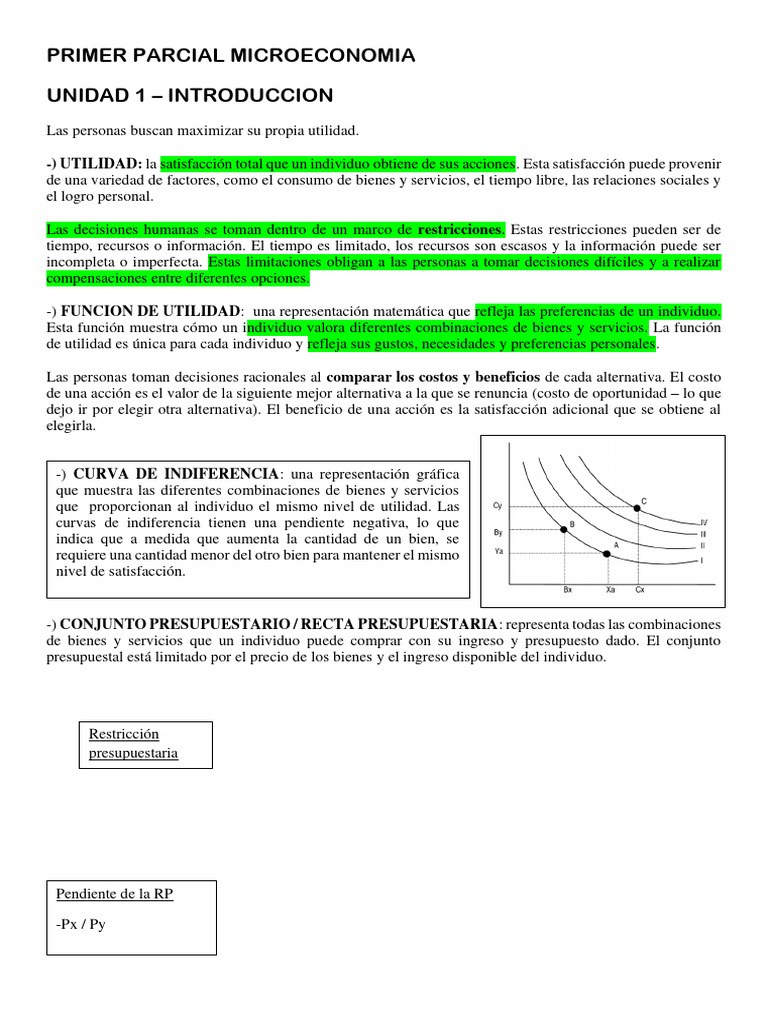 Resumen Micro | PDF | Oferta y demanda | Elasticidad (economía)