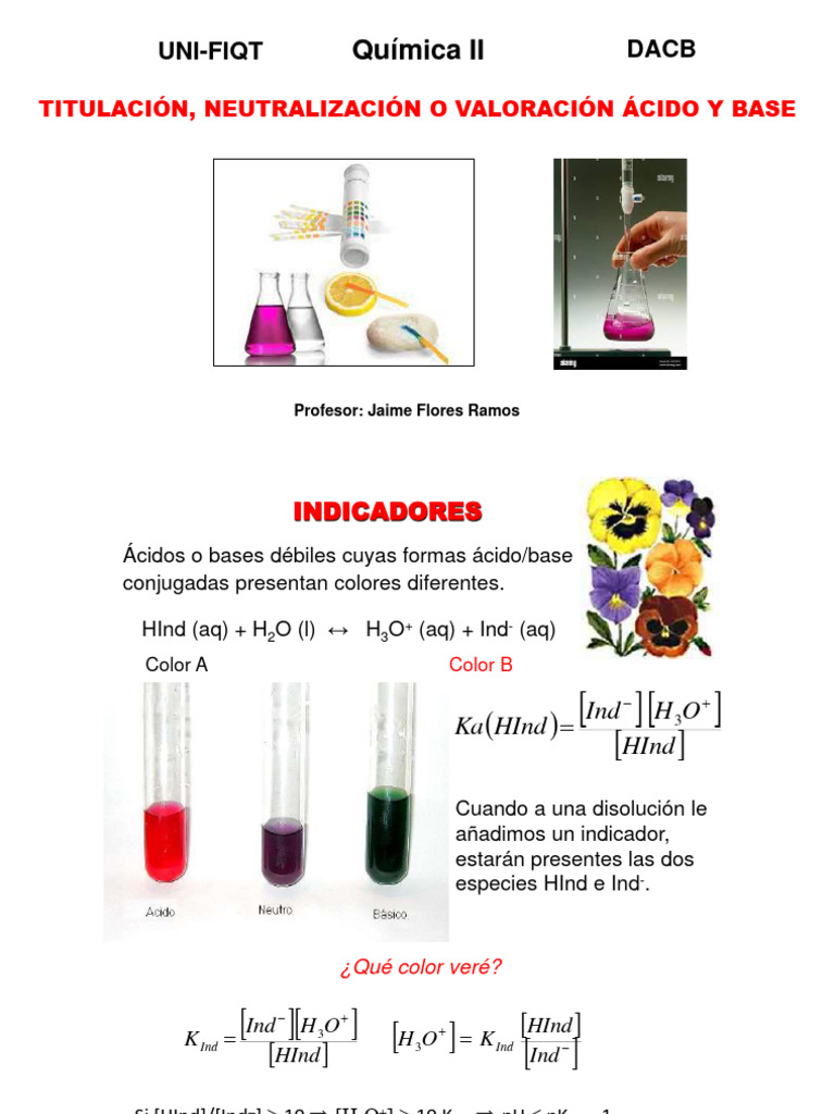 Titulación ácido-base (1) | Descargar gratis PDF | Ph | Química