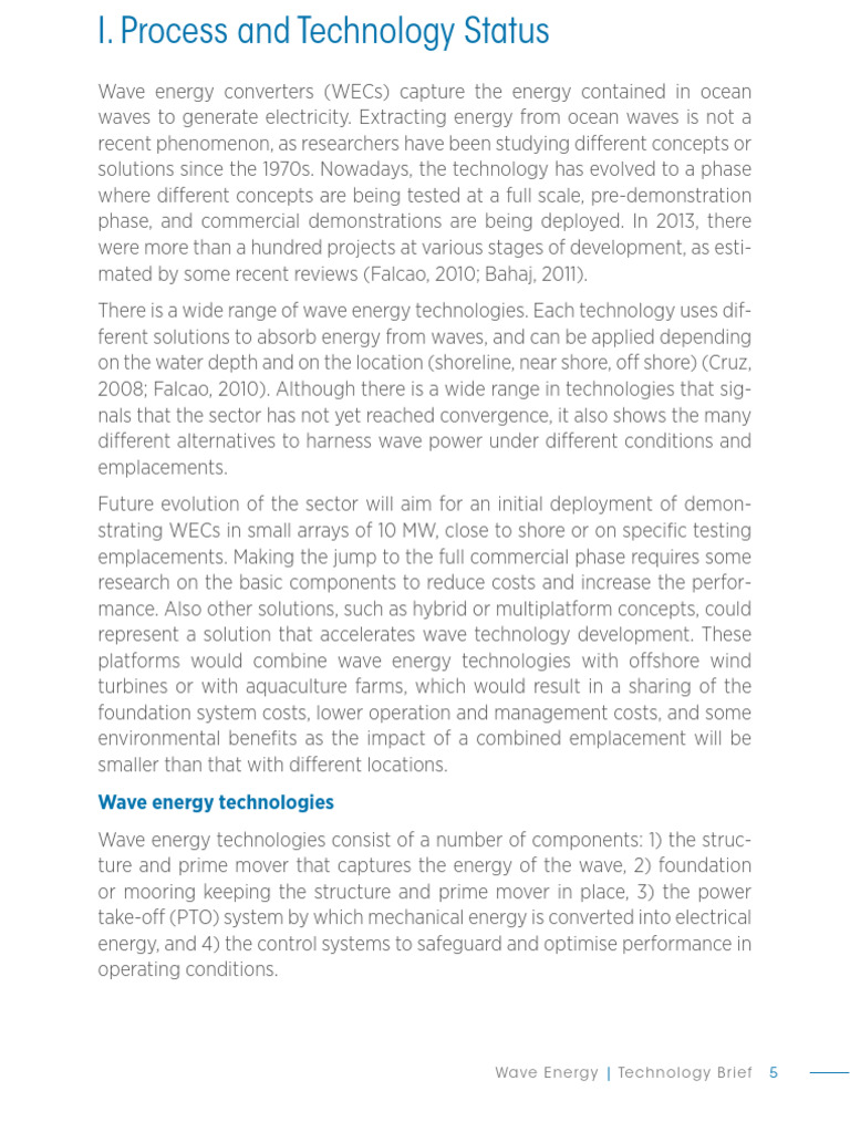 Wave Energy | PDF | Offshore Wind Power | Energy Development