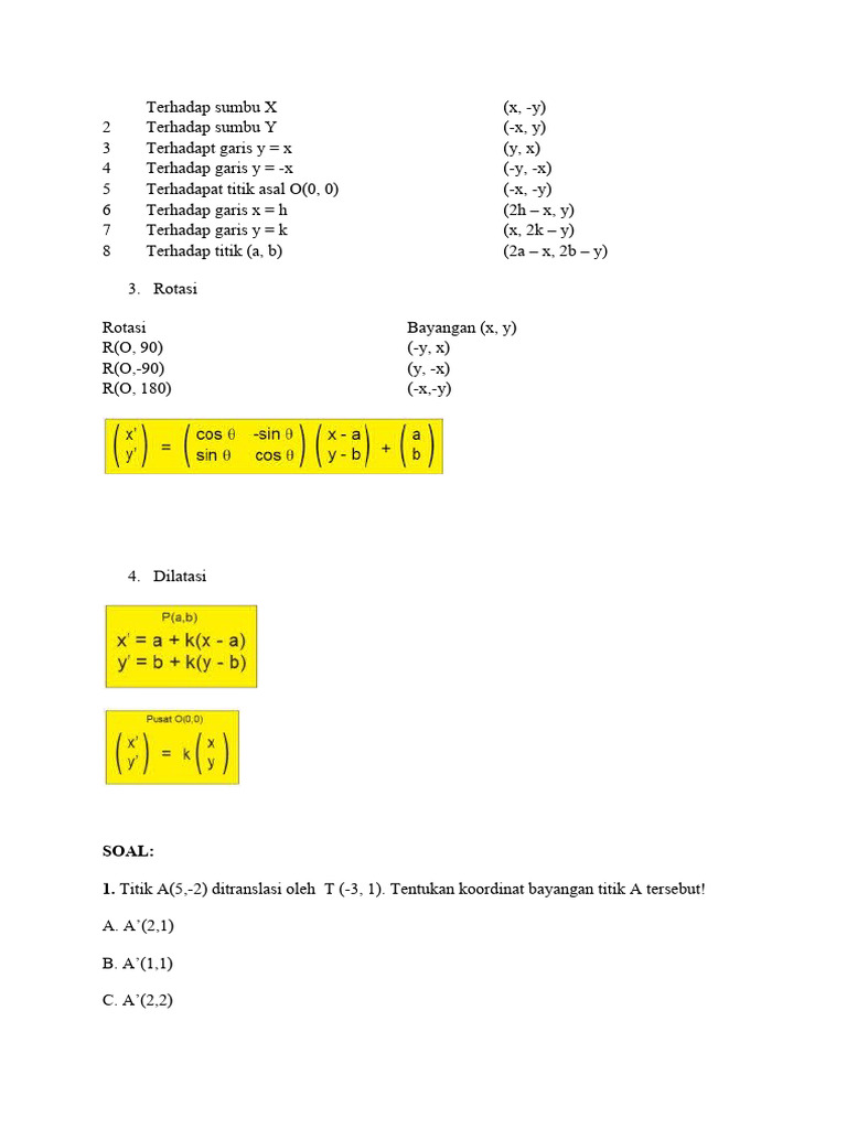 Materi Transformasi | PDF