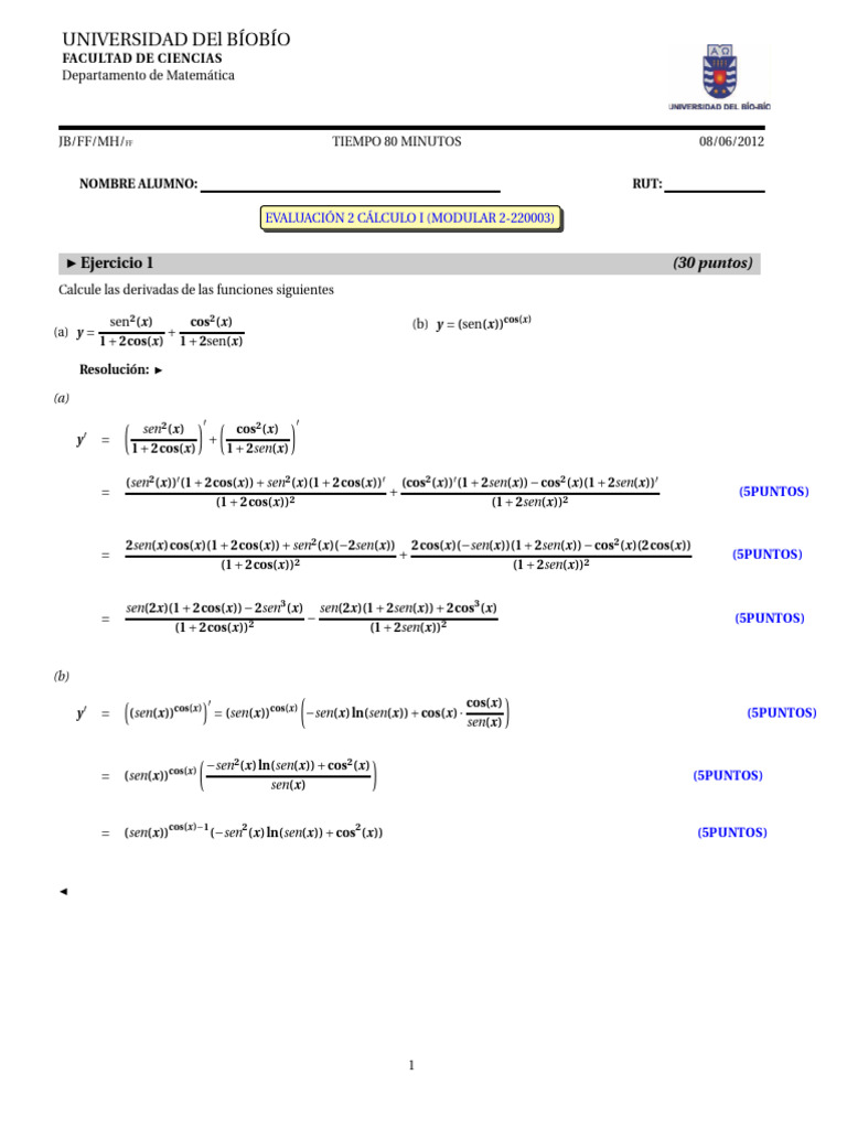 Pauta Evaluacion 2 Modular 2 220003 2012-01ubb | PDF | Álgebra ...