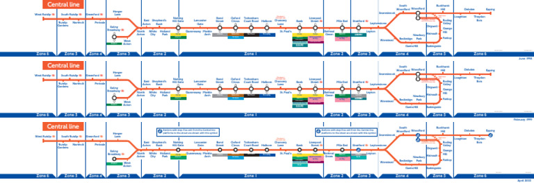 Central Line Station List and Zones | PDF | Transport Infrastructure ...