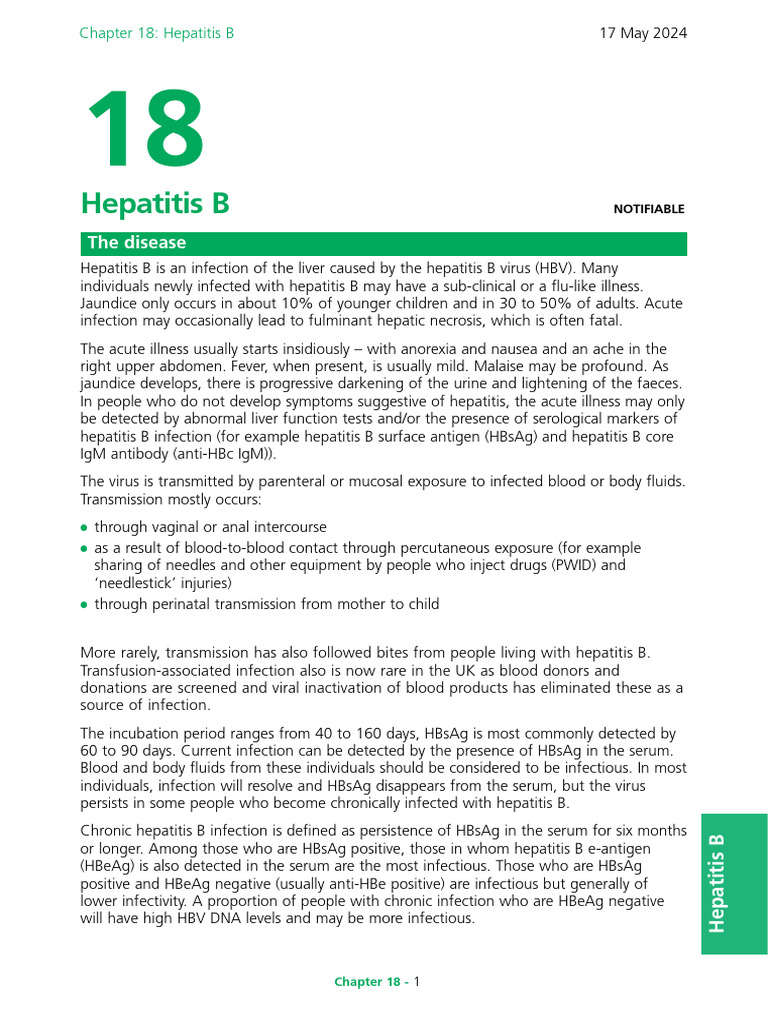 Hepatitis B Overview & Transmission | PDF | Hepatitis B | Hepatitis