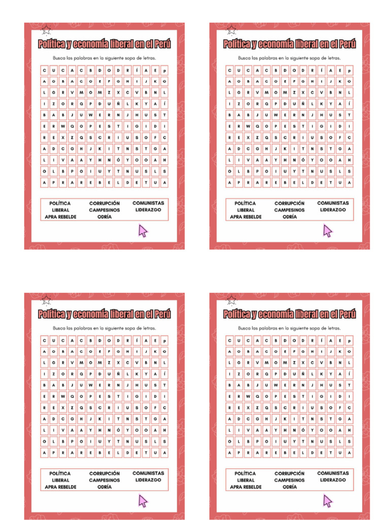 DINÁMICA - SOPA DE LETRAS | PDF