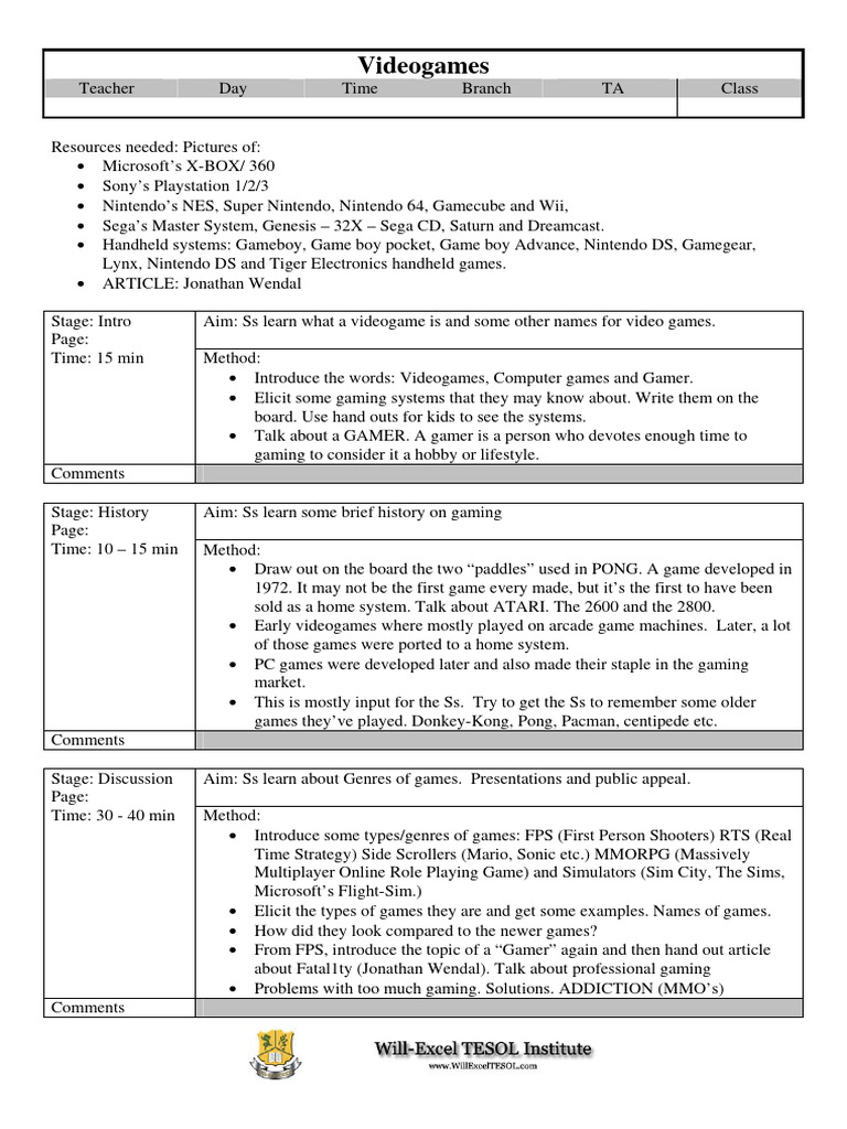 INT Video Games | PDF | Nintendo | Video Games