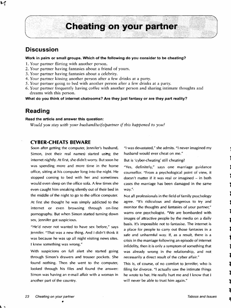 Cyber-Cheating and Relationship Trust | PDF | Infidelity