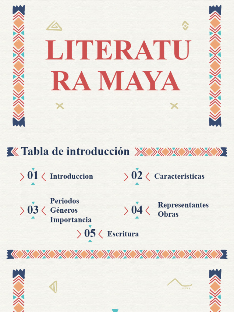 Literatura Maya | PDF | Civilización maya
