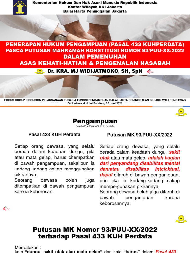 Pengampuan Pasca PTS MK 93 TH 2022 | PDF | Hukum