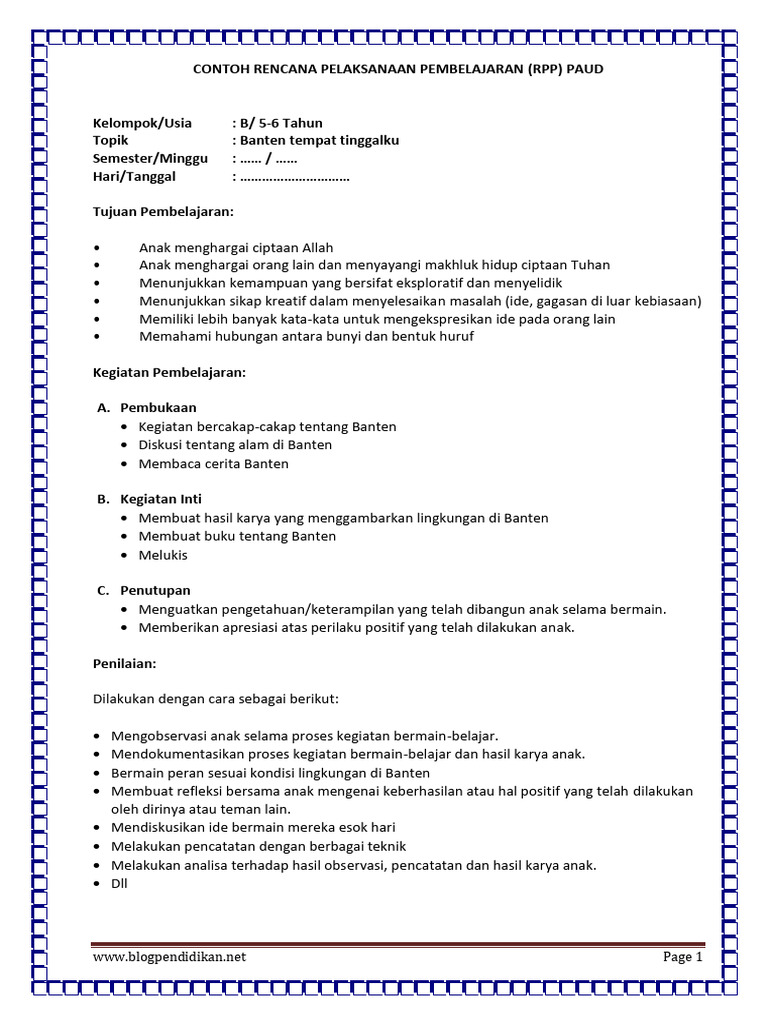 Contoh Modul Ajar atau RPP Kurikulum Merdeka PAUD, SD, MI, SMP, dan SMA ...