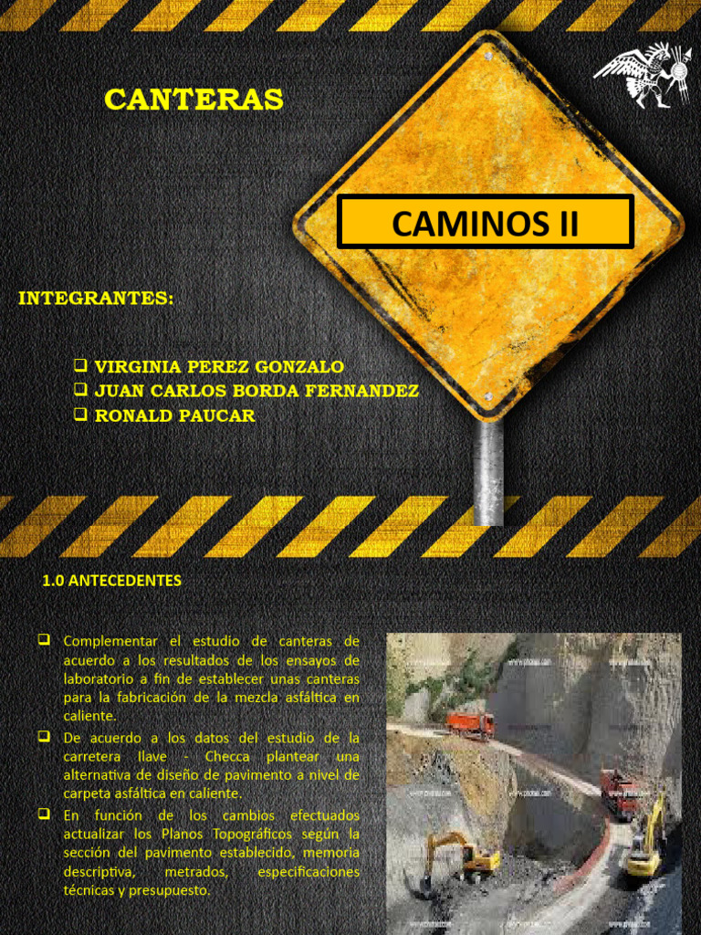Exposicion Cantera Diapositivas | PDF | Hormigón | Cantera