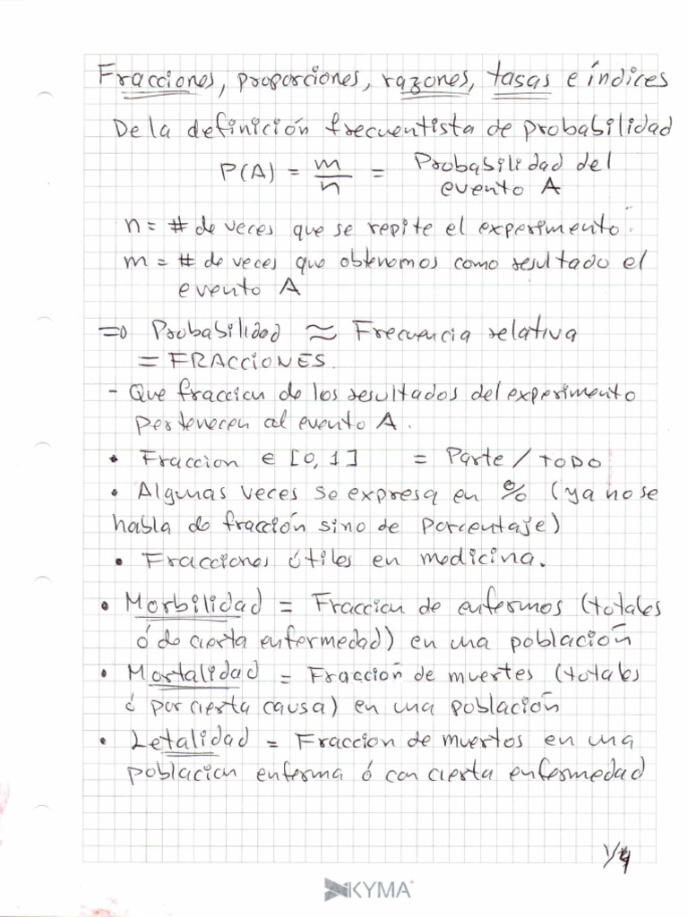 NOTAS 3-Fraccion Razon Tasa | PDF