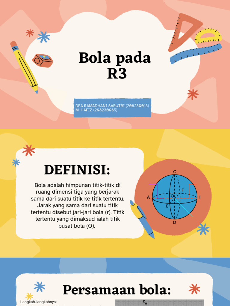 Persamaan dan Gambar Bola Geometri | PDF | Metode & Bahan Ajar | Sains ...