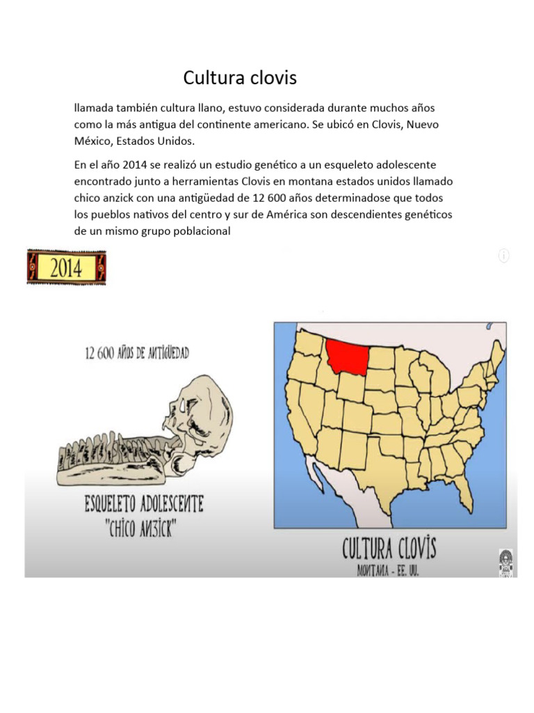 Cultura Clovis | PDF | Ciencias sociales