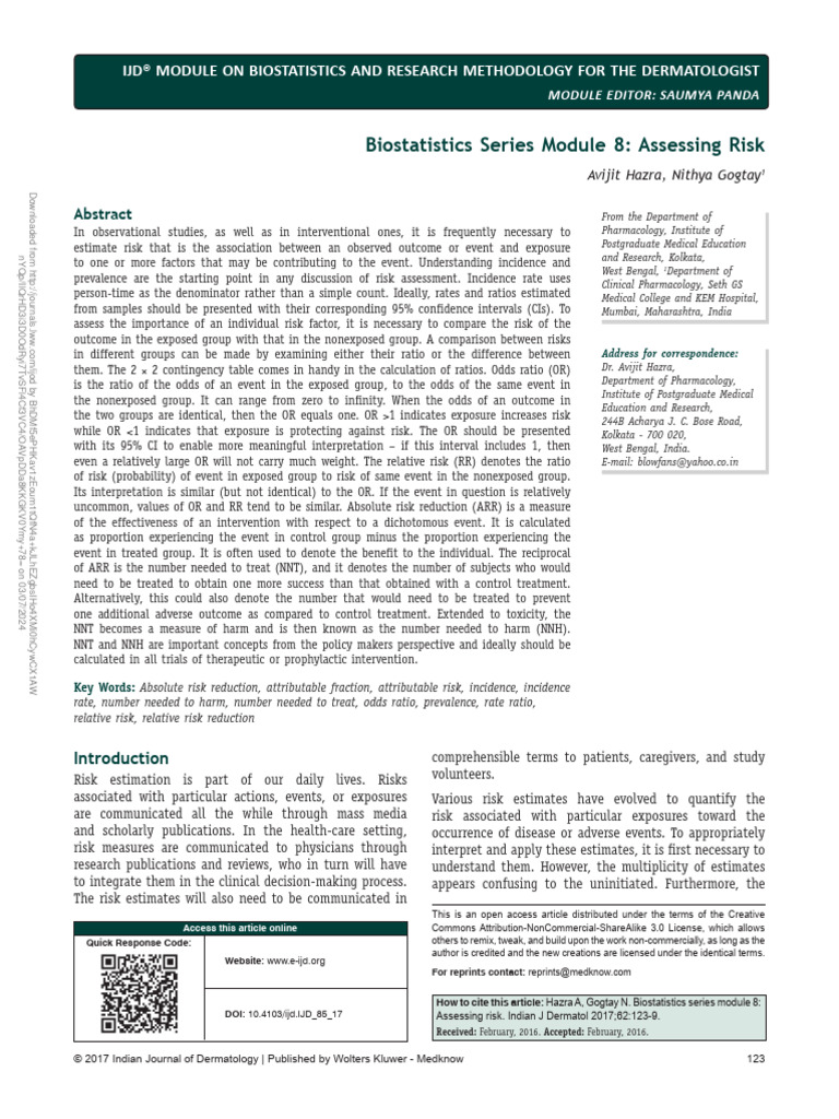 T12 Riesgo - Evaluacion | PDF | Odds | Odds Ratio