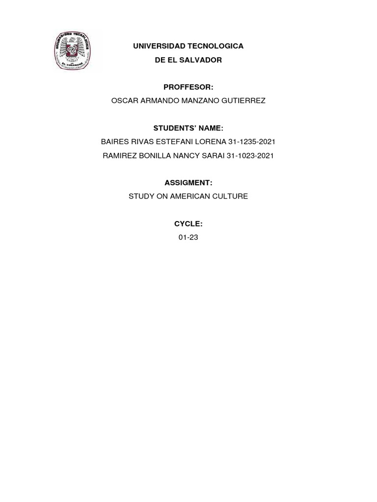 Understanding American Culture Dynamics | PDF | Social Psychology ...