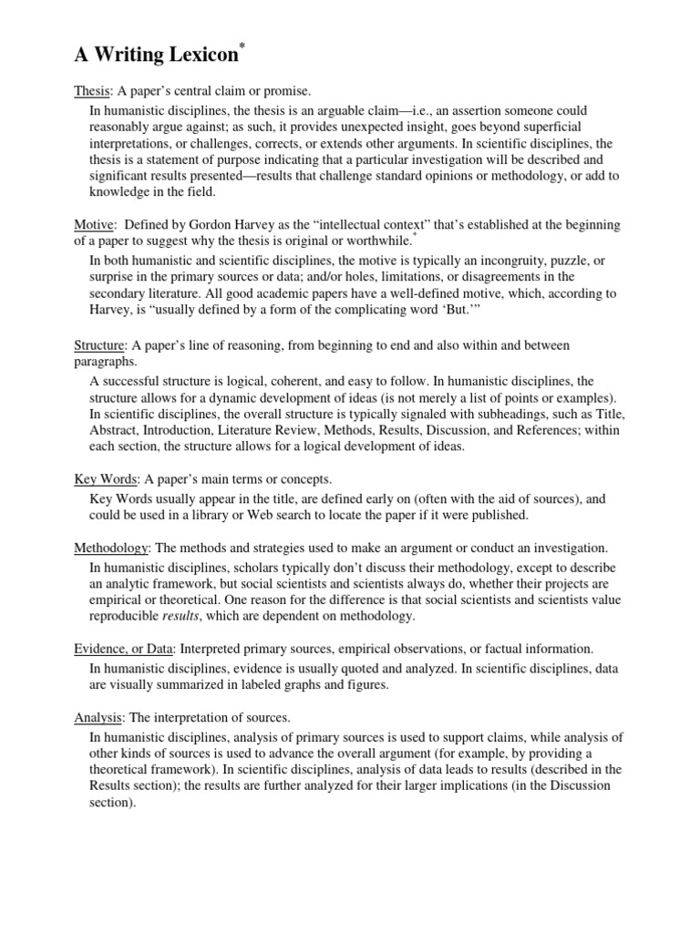 writing lexicon | Download Free PDF | Methodology | Data
