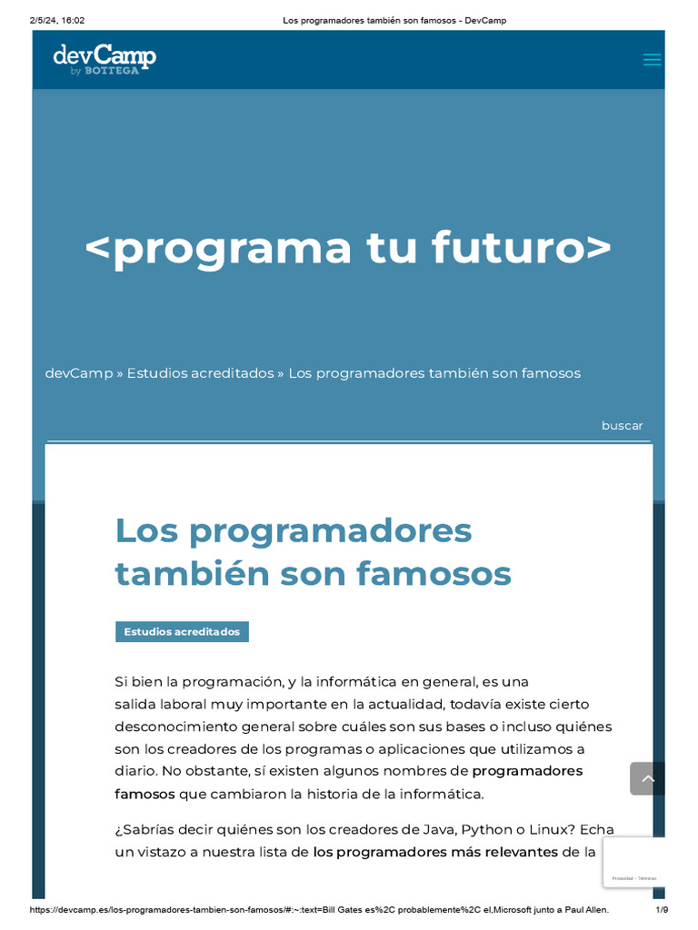 Los Programadores También Son Famosos - DevCamp | PDF | Microsoft | Red ...