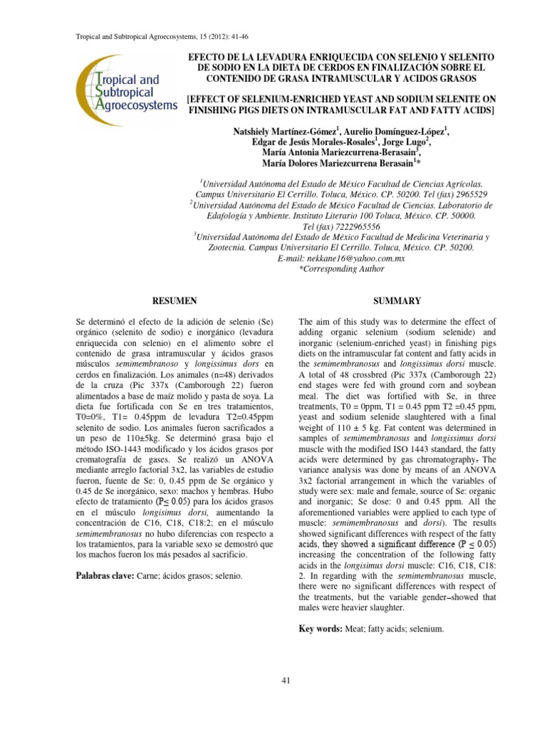 Effect_of_Selenium_Enriched_Yeast_and_So (1) | Descargar gratis PDF | gordo | Compuestos químicos