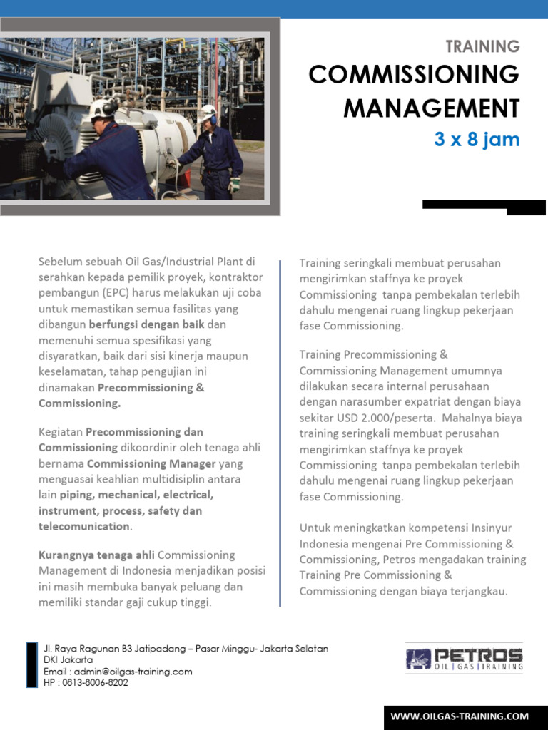 CMS-01 Commissioning Management | PDF