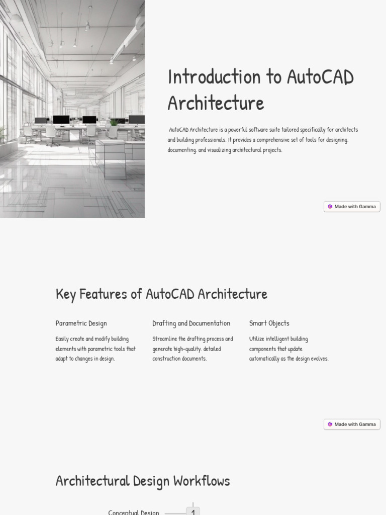 Overview of AutoCAD Architecture Features | PDF | Building Information ...