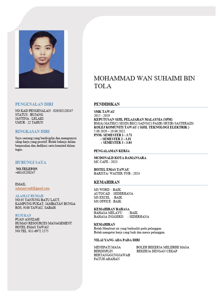 New Resume Wann Ku | PDF