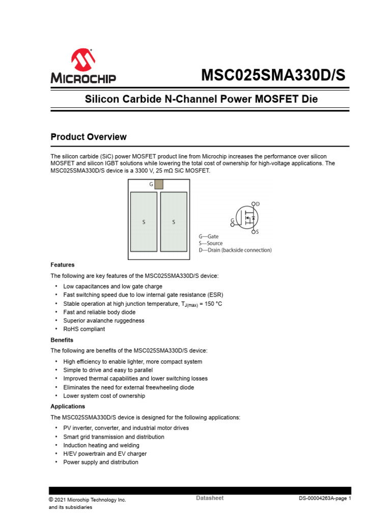 SiC 3.3kV 66A | PDF | Field Effect Transistor | Electrical Equipment