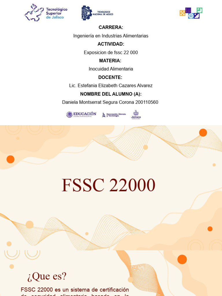 FSSC 22000 | PDF | Análisis de Riesgo y Puntos Críticos de Control | Seguridad alimenticia