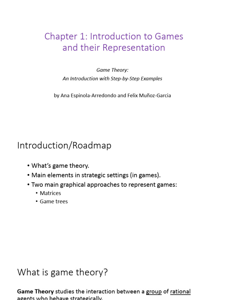 game_theory_slides_chapter_1-2 | PDF | Game Theory | Economic Theories