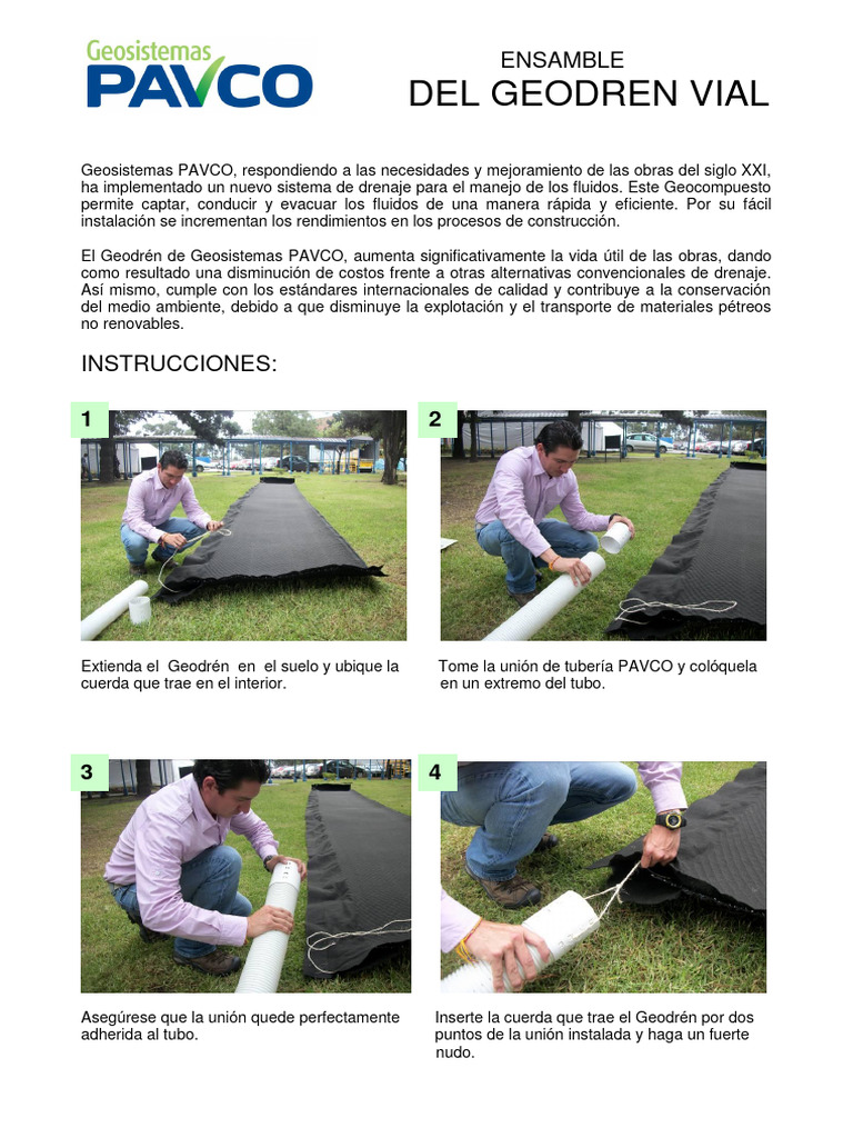 Ensamble Del Geodren Vial | PDF