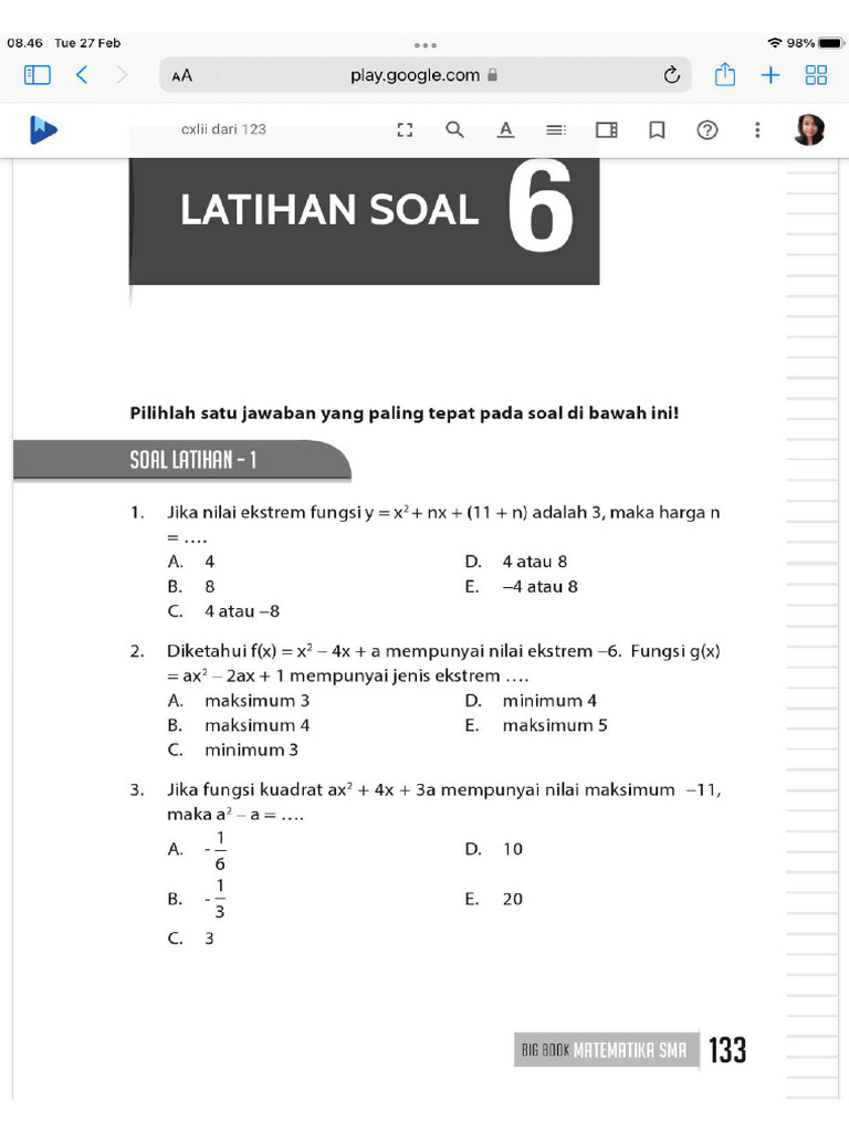 Fungsi Kuadrat 2 | PDF