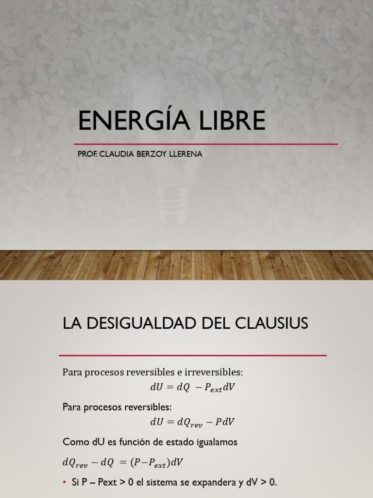 Energía Libre de Gibss 2023 (2) | PDF | Energía libre de Gibbs | Química