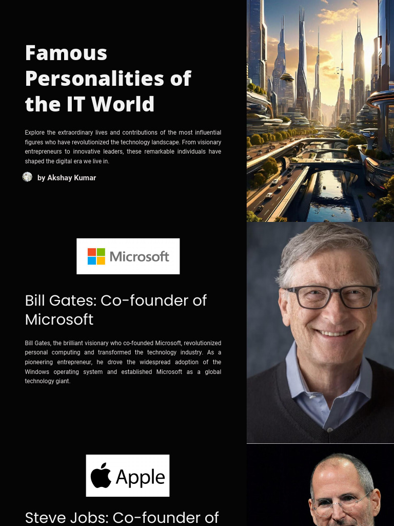 Influential IT Personalities Explored | PDF | World Wide Web | Internet ...
