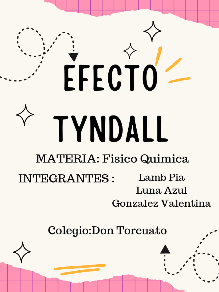 Efecto Tyndall: Experimento Escolar | PDF
