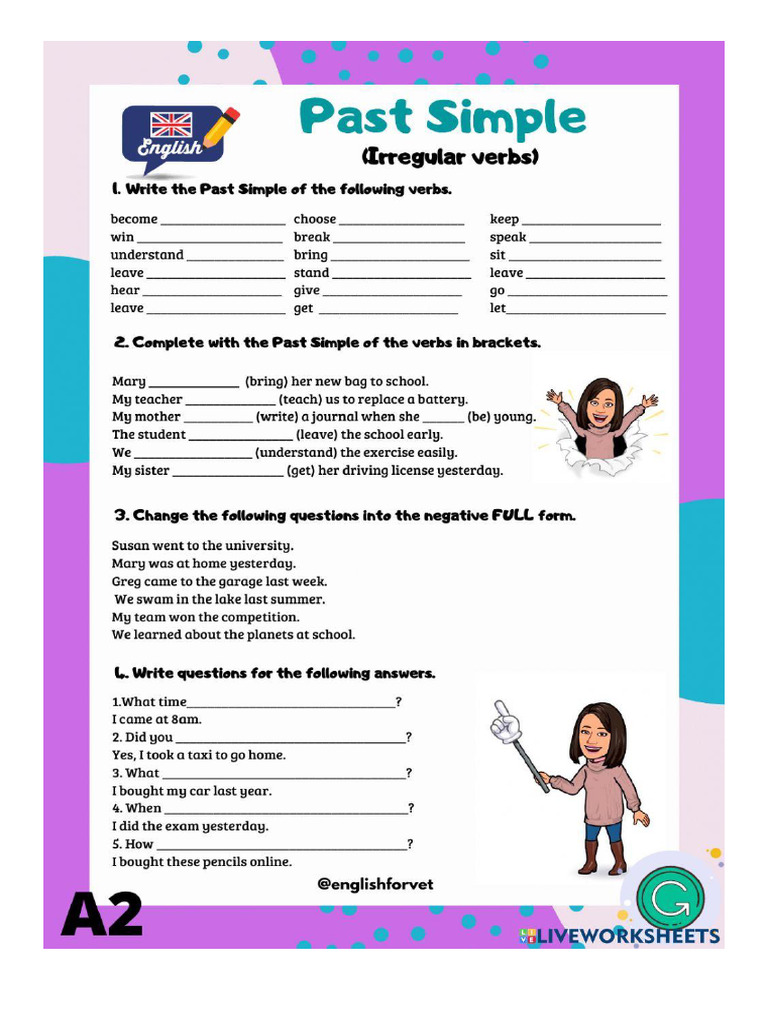 Past Simple - 3rd | PDF